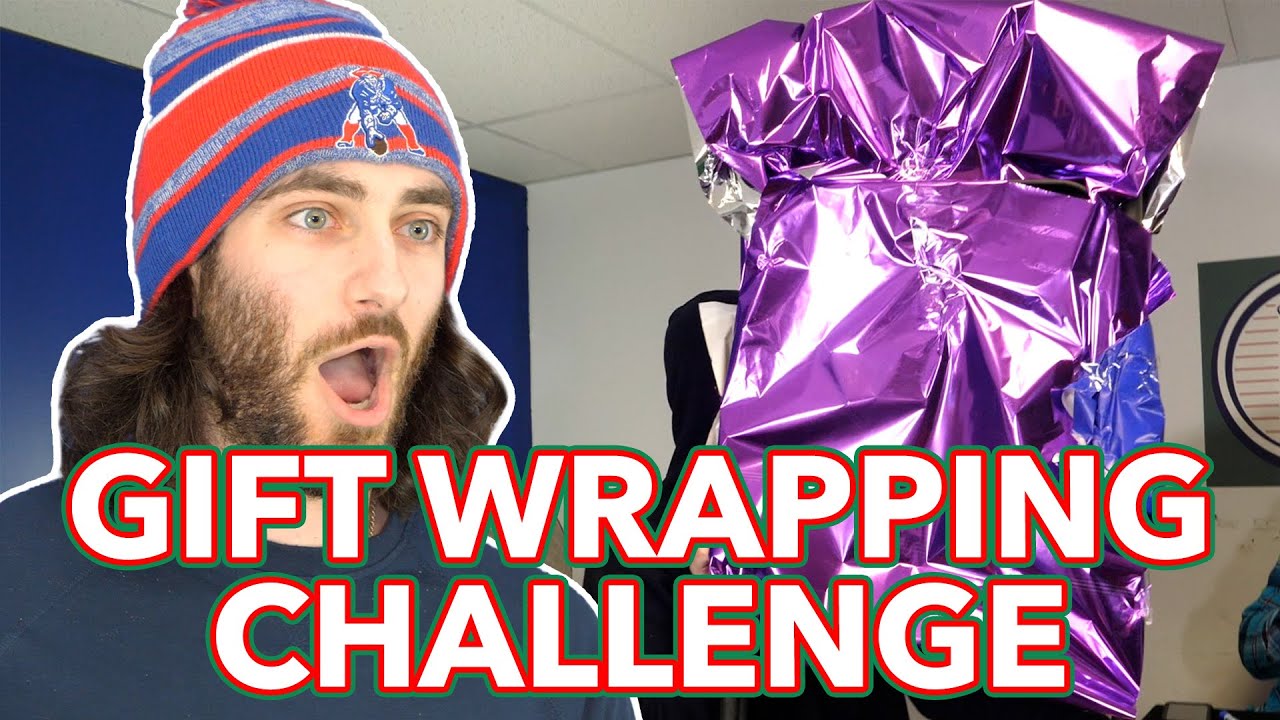 Christmas Gift Wrapping Challenge | Lumberlend | Office Games - YouTube