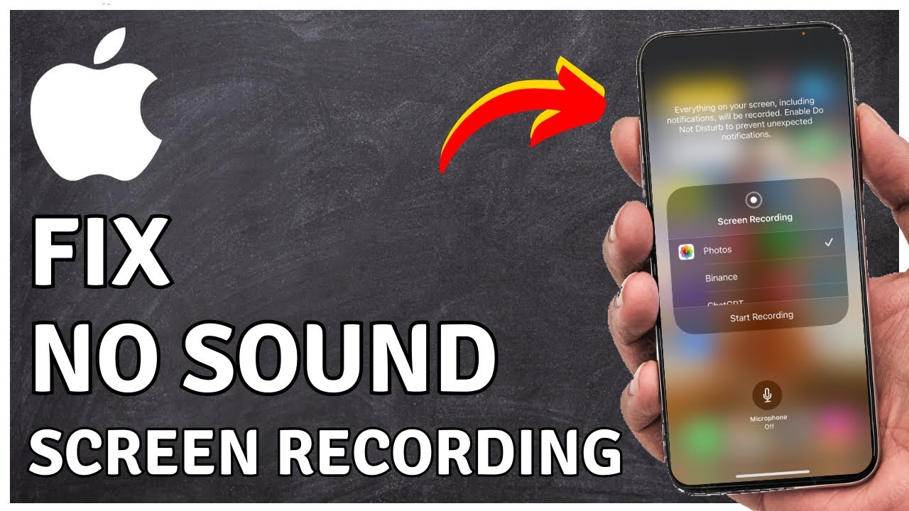 How to Fix No Sound On iPhone Screen Recording | iPhone Tutorial - YouTube