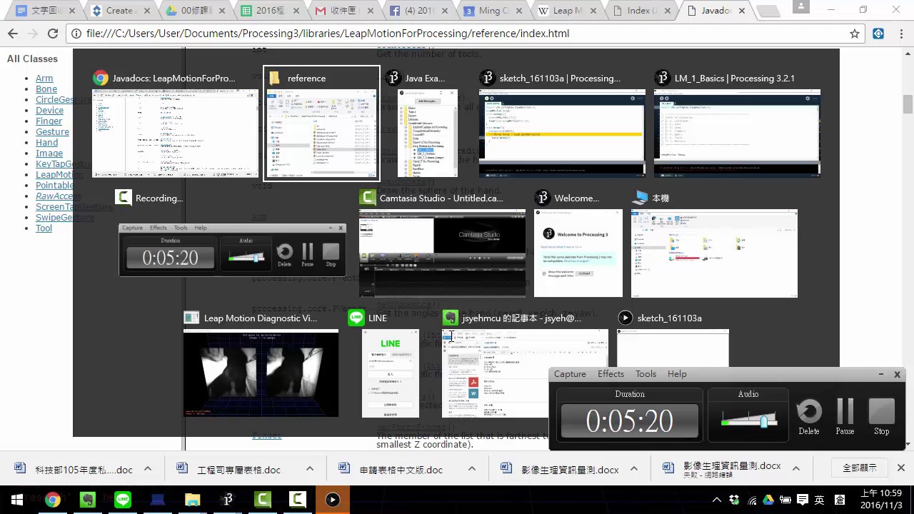 2016教學軟體設計 Week 08 05 Leap Motion for Processing Hand vs Finger - YouTube
