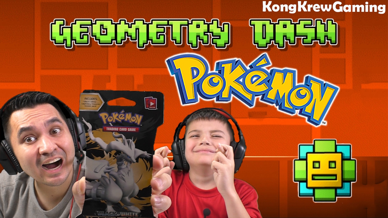Geometry Dash Pokemon Card Challenge! - YouTube