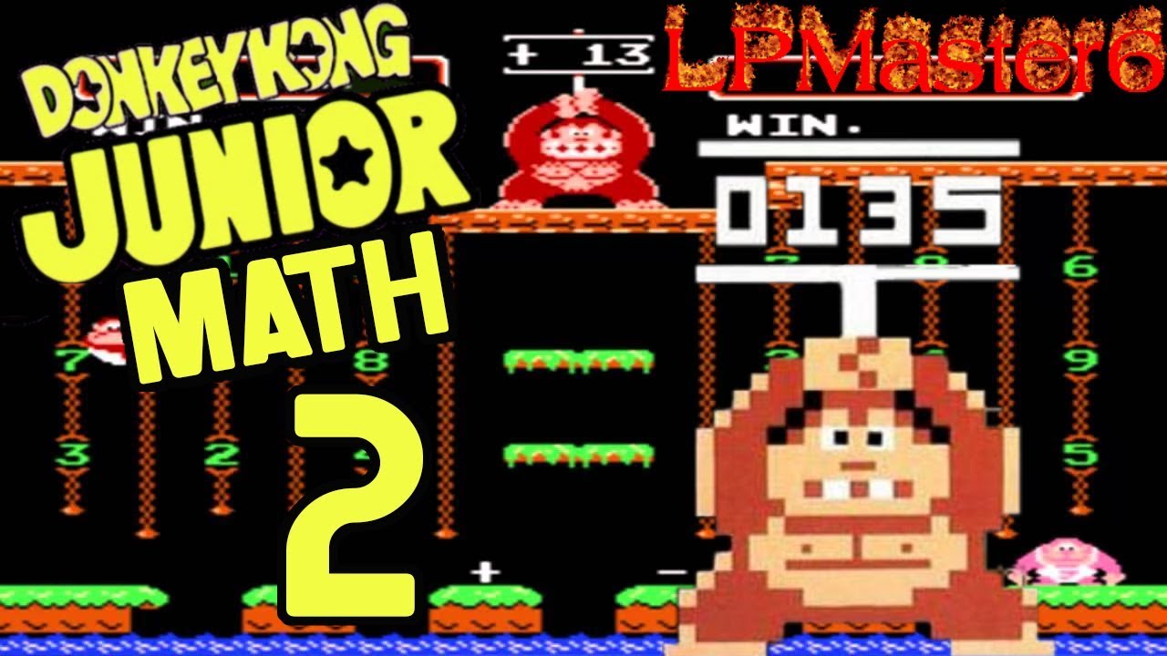 Let's Play Donkey Kong Jr. Math Part 2 - YouTube