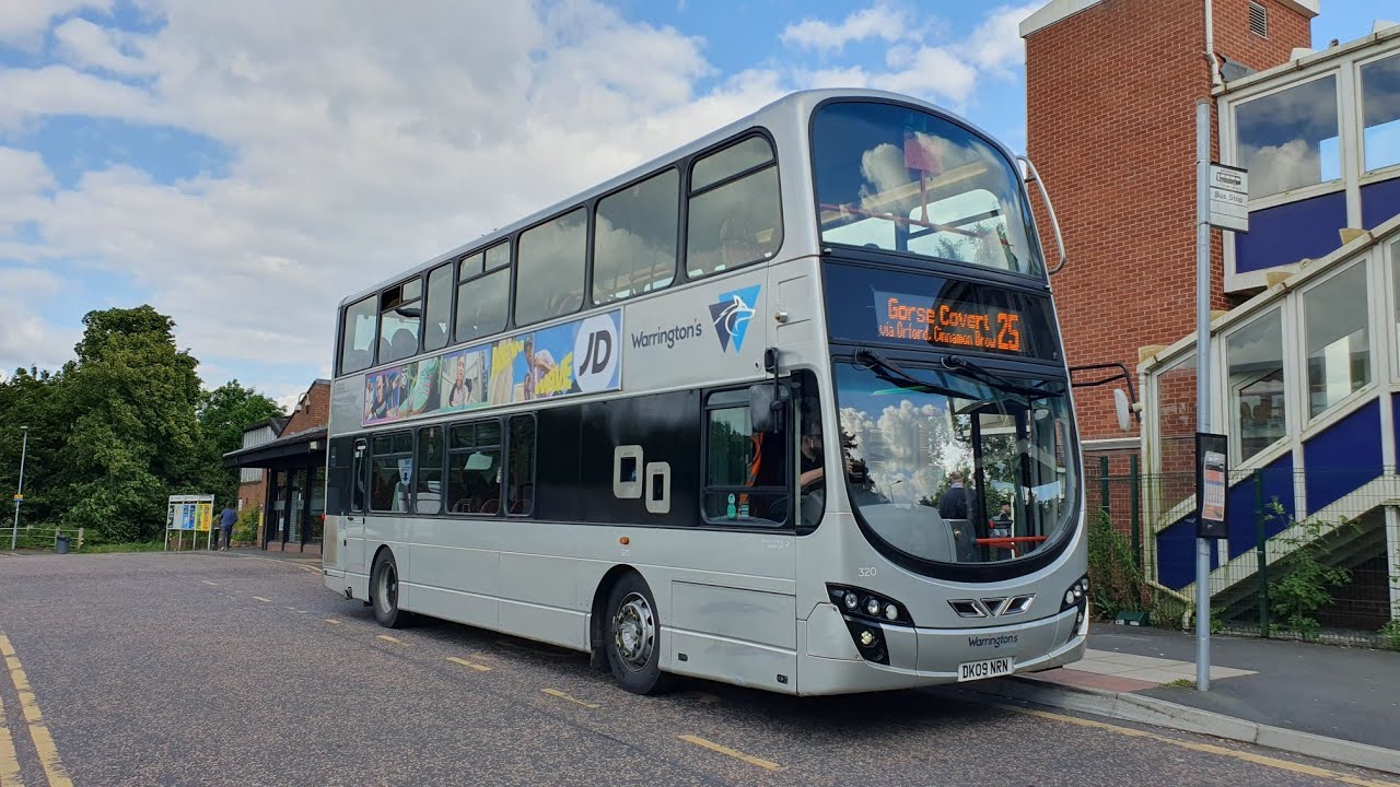 FLOORED!! Warringtons Own Buses Volvo B9TL/Wright Eclipse Gemini 2 320 ...