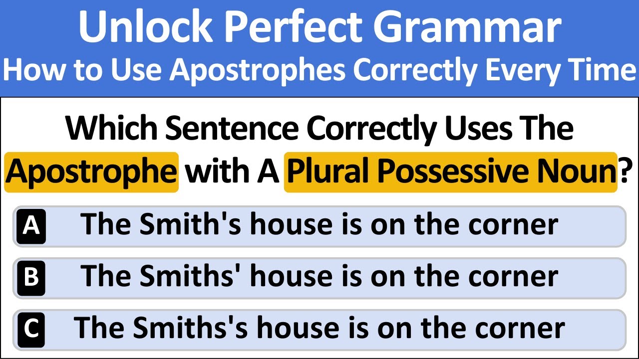 Unlock Perfect Grammar | How To Use Apostrophes Correctly Every Time ...