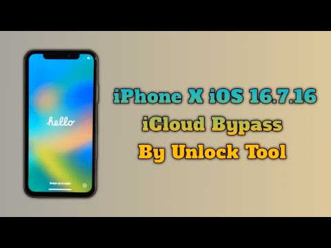iPhone X iCloud Bypass iOS 16.7.16 Without Signal By Unlock Tool iCloud Holle Screen Unlock