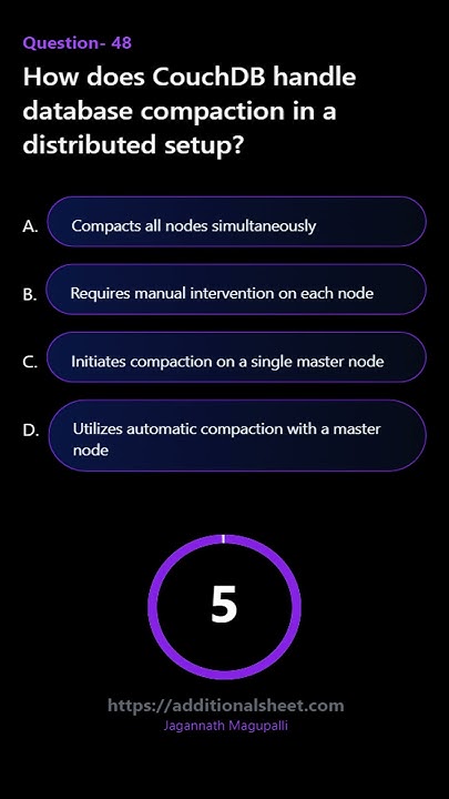 How does CouchDB handle database compaction in a distributed setup - YouTube