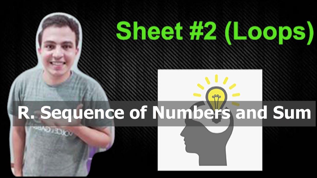 R. Sequence of Numbers and Sum - YouTube