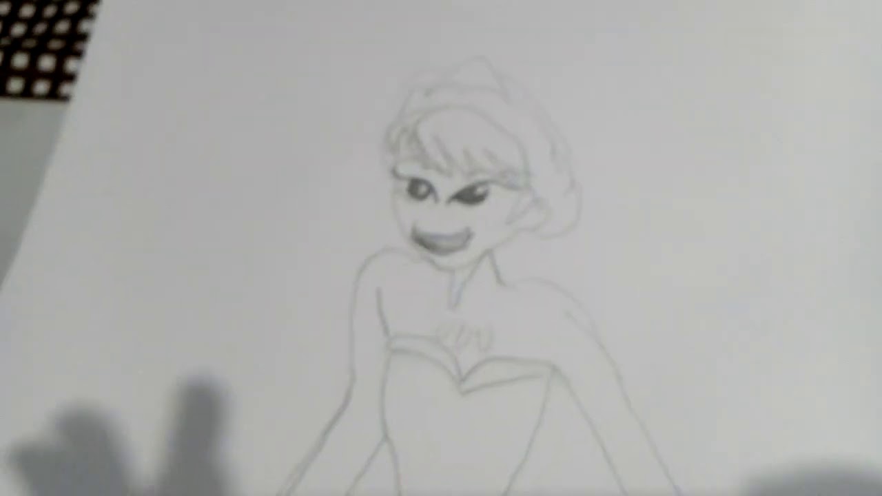 Let it go drawing 4 part - YouTube