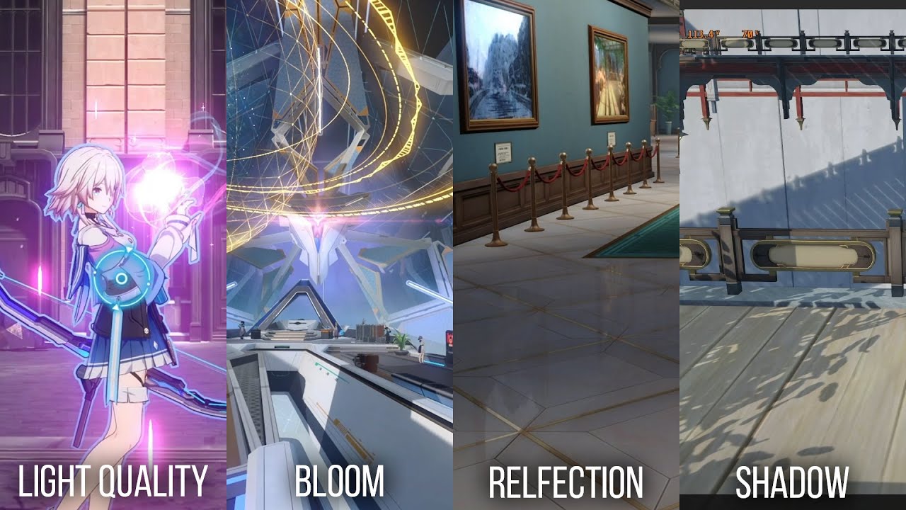 HONKAI STAR RAIL GRAPHIC SETTING COMPARISON - YouTube