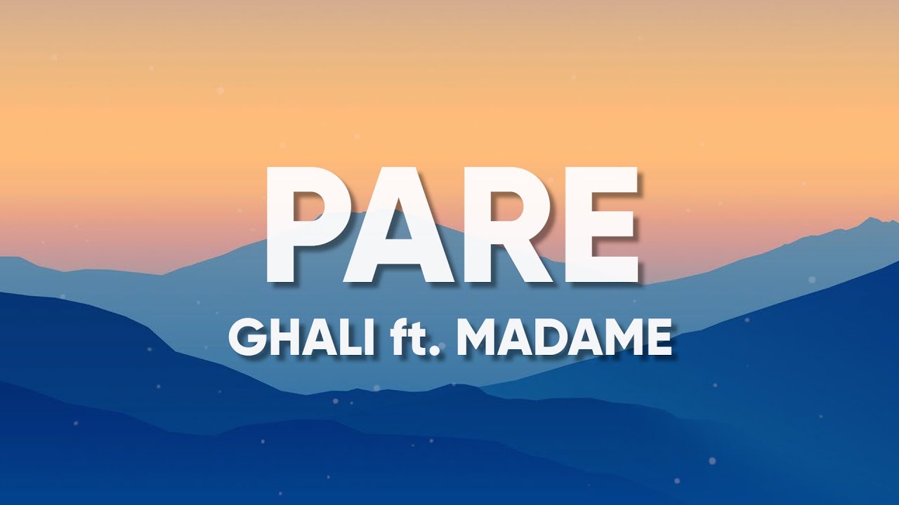 Ghali ft. Madame - PARE (Lyrics/Testo) - YouTube