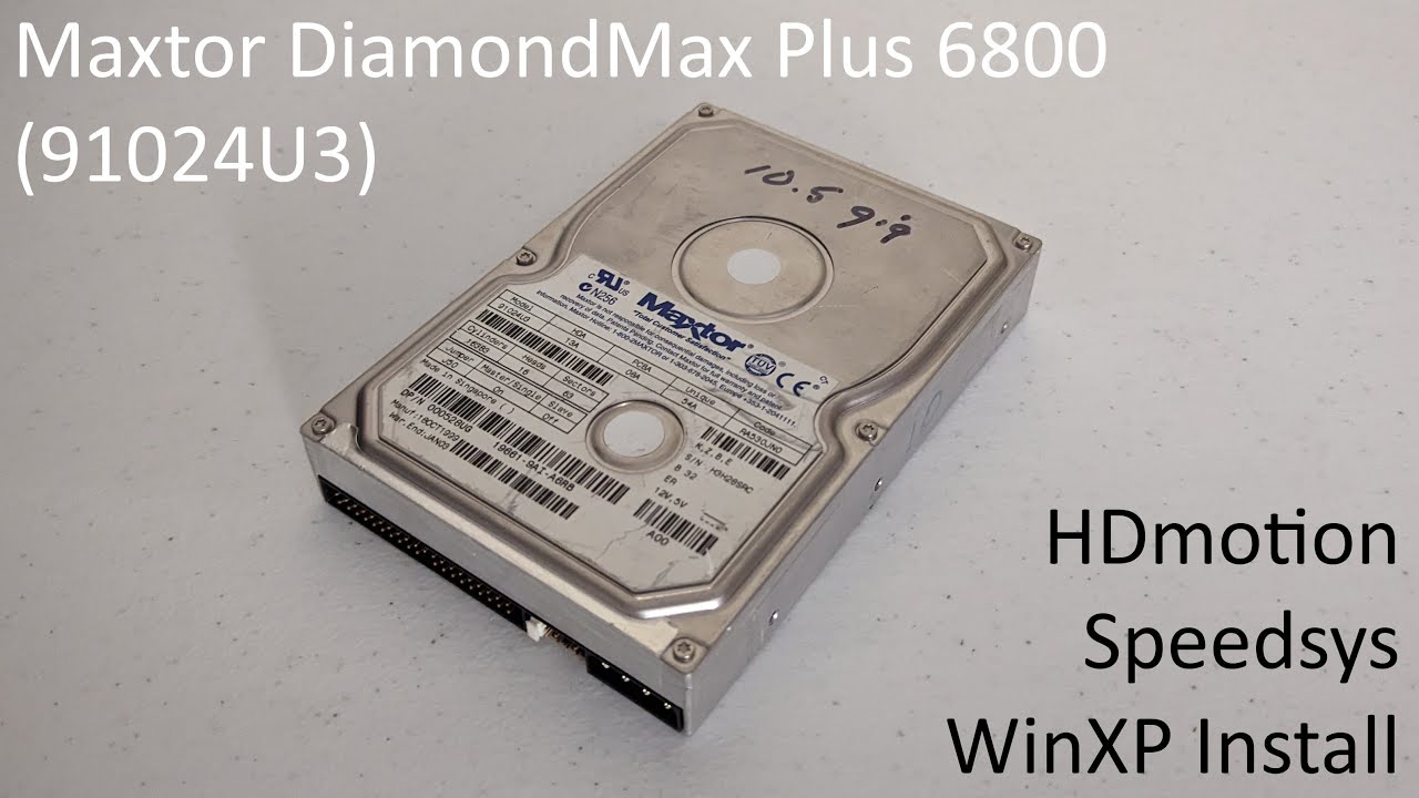 Maxtor DiamondMax Plus 6800 (91024U3) Hard drive sounds - YouTube