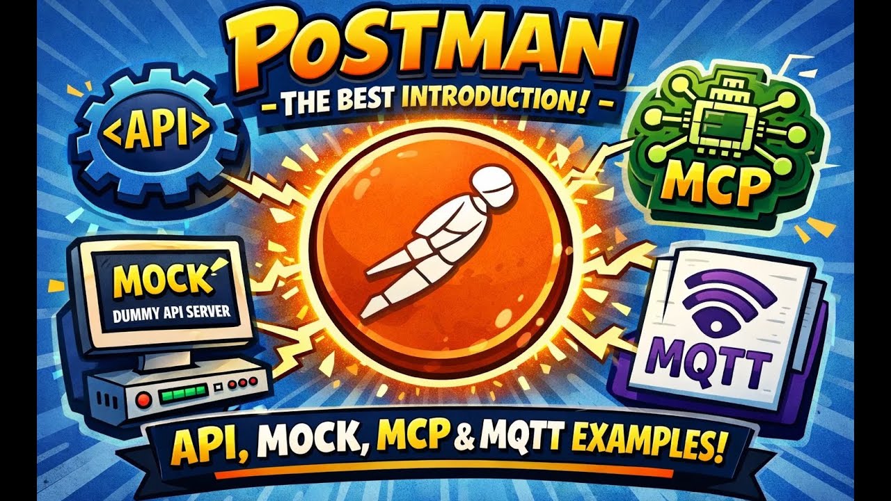 Postman - the best introduction - api, mock, mcp and mqtt examples - YouTube