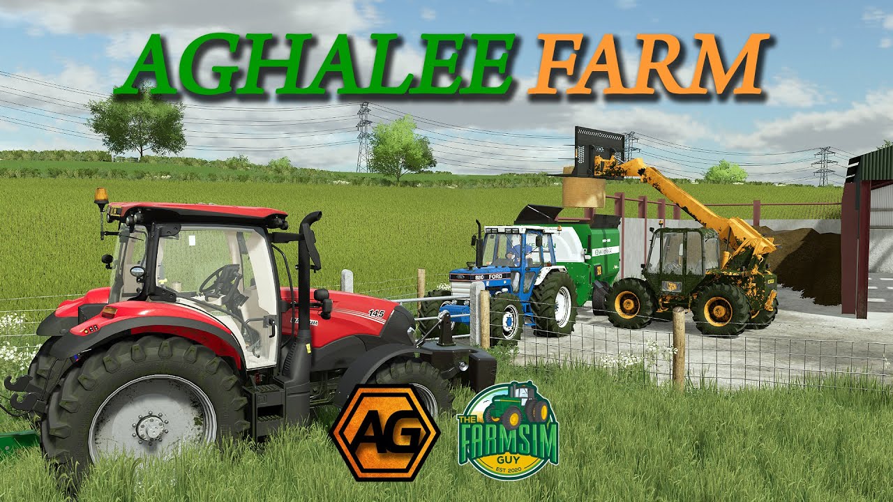 Hay making day with @TheFarmSimGuy - Aghalee Farm Ep13 - FS22 - YouTube