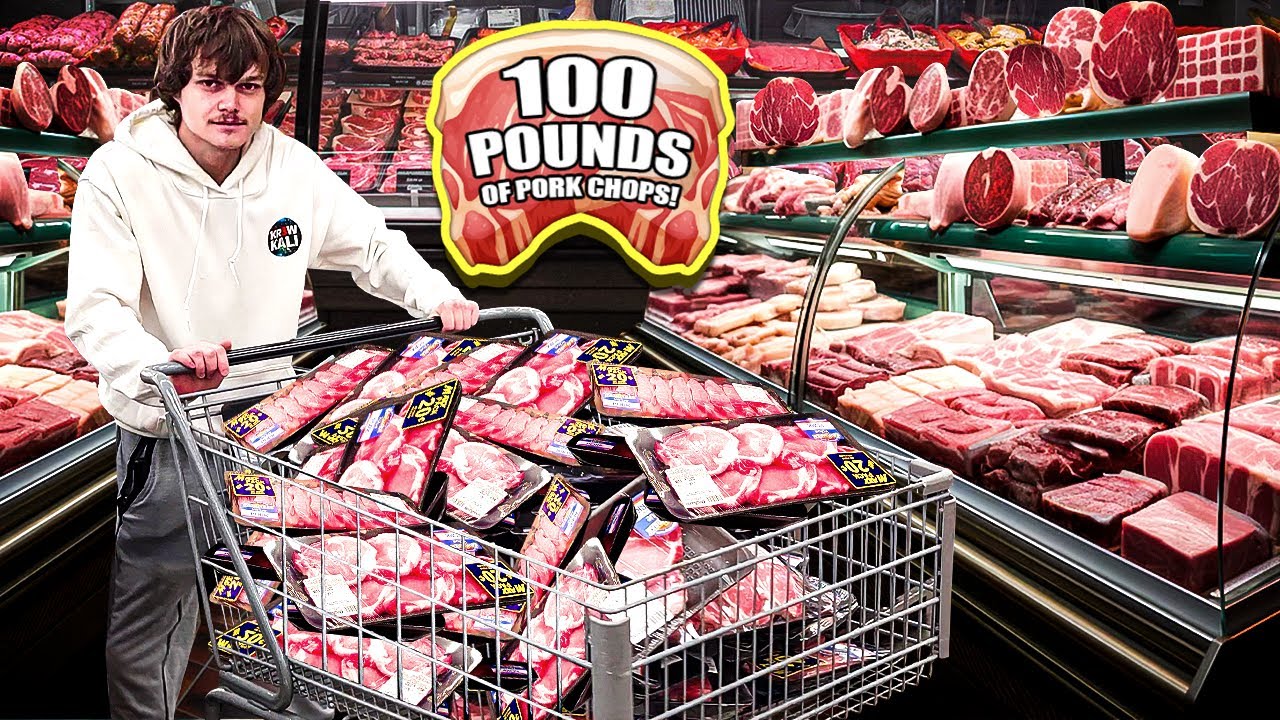 Cooking 100 Pounds Of Pork Chops For The Homeless! - YouTube