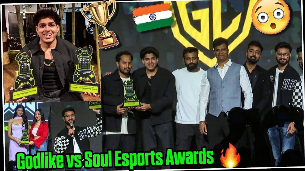 🇮🇳 Godlike Soul Esports GEM Awards 🏆🔥 Jonathan LolzZz Payal Kronton ...