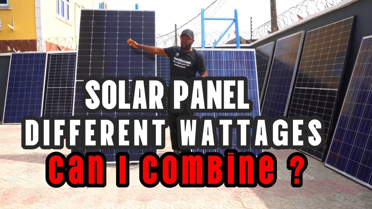 Can I combine Solar Panels of different wattages ? - YouTube