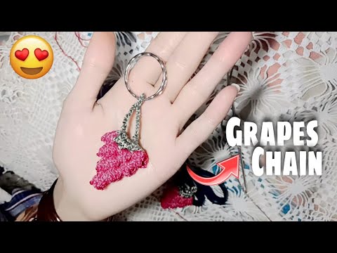 crochet grapes keychain || crochet keychains tutorial for beginners - YouTube