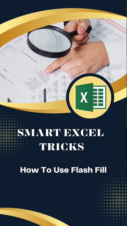 Smart Excel Tricks: How to use flash fill | Excel for beginners | Excel for Job interview - YouTube