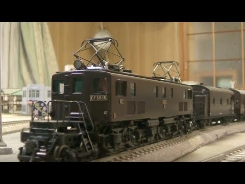 【16番(HO)】EF58初期型＋臨時特急さくら号大阪行き（暖房車つき） - YouTube