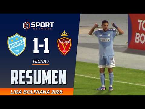 AURORA DEJÓ ESCAPAR LOS 3 PUNTOS EN CASA 🔵⚪ AURORA 1 - 1 REAL ORURO 🔴⚫️ (Resumen del Partido)