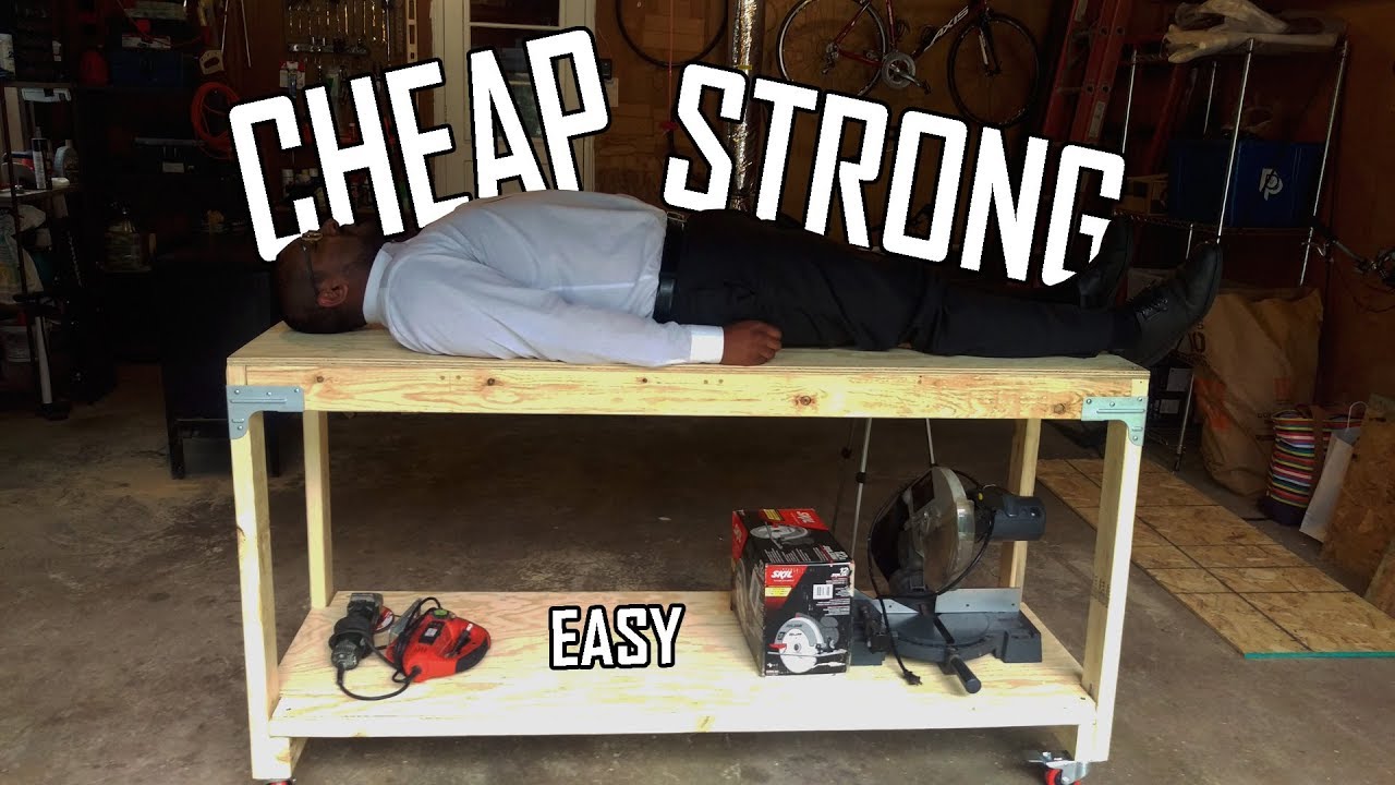 How I built a simple rolling workbench - Step by Step Guide - YouTube