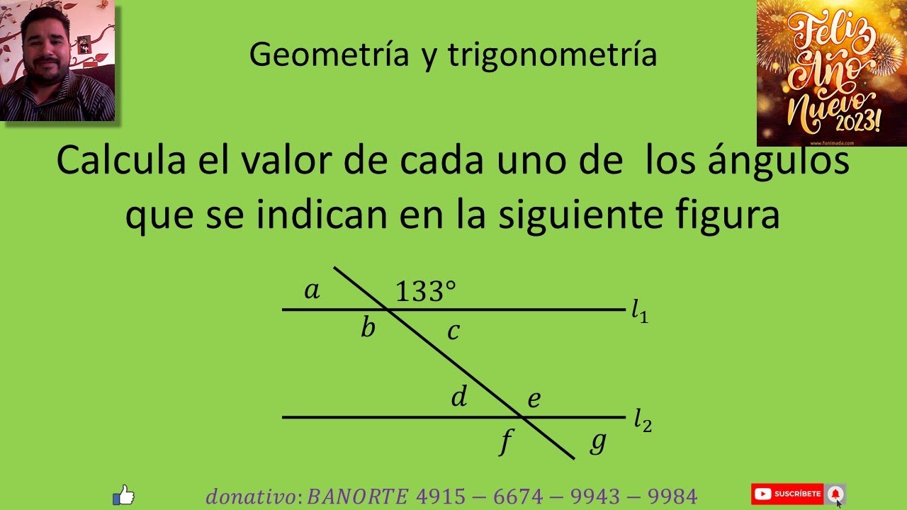 Calcula el valor de cada uno de los ángulos que se indican en la ...