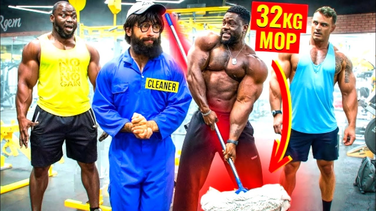 Anatoly Gym Prank | 32 Kg Mop | Elite Powerlifter - YouTube