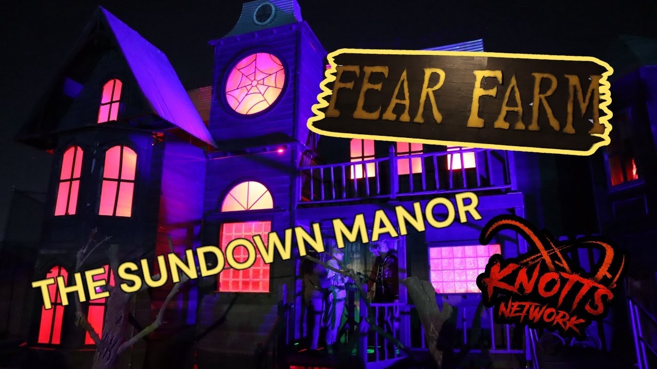THE SUNDOWN MANOR Maze 2024 Fear Farm POVs - YouTube