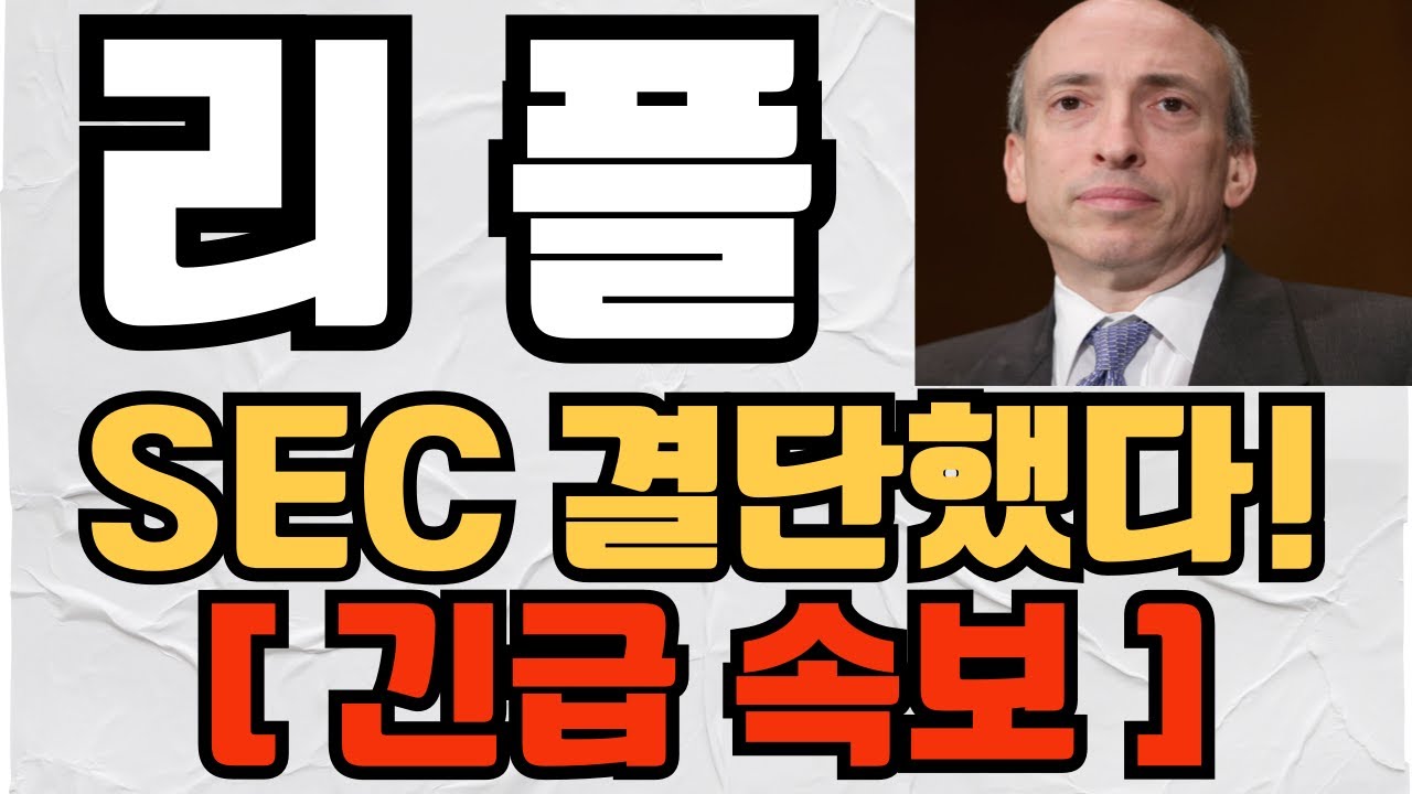리플 코인 미국sec 드디어 결단했다 긴급속보 Xrp 단기폭등각 떴다 리플목표가 리플호재 리플전망 리플코인
