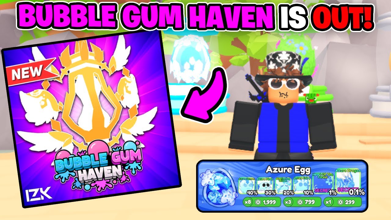 I COMPLETED The NEW Bubble Gum Haven & GOT OP! (Roblox) - YouTube