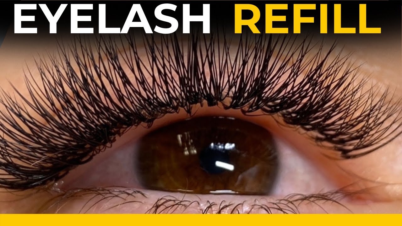 Eyelash Extension Fill Procedure - YouTube