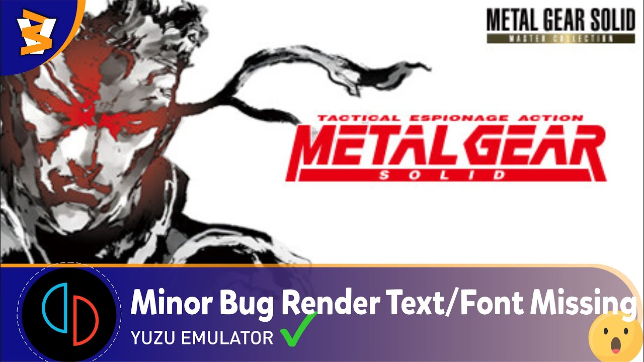 Yuzu Mainline 1592 - Metal Gear Solid 1 HD Collection (Playable/Vulkan ...