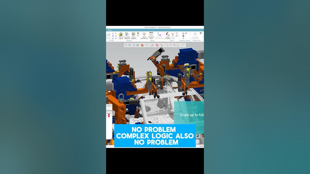 🚀Virtual Commissioning, Kinematics, Logic—No Problem with #ProcessSimulate! 🤖⚙️ #tecnomatix ...