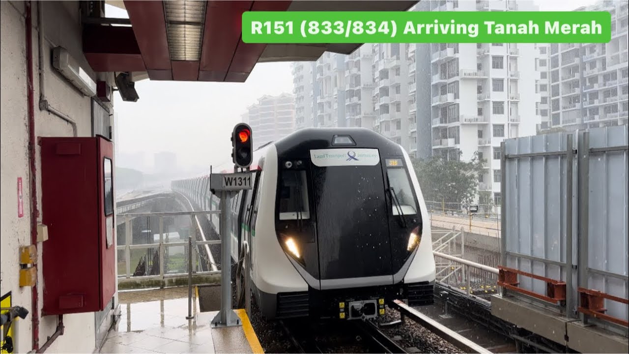 [R151 Wiper][SMRT] R151 (833/834) arriving Tanah Merah(1) - YouTube