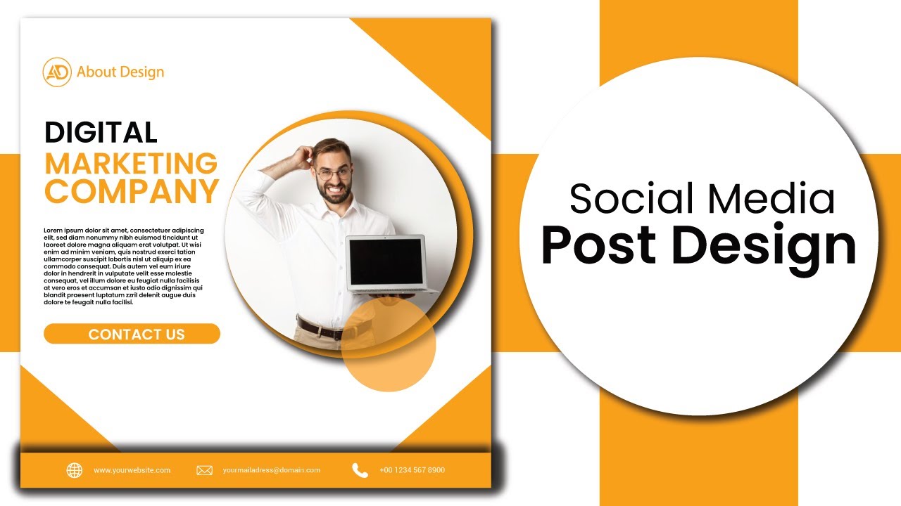 Digital marketing social media post design in illustrator | about ...
