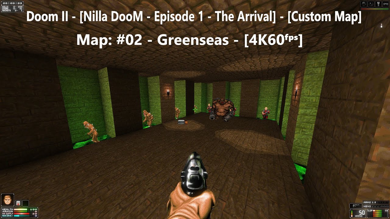 Doom 2 - [Nilla DooM - Episode 1 - The Arrival] - Map: #02 - Greenseas ...