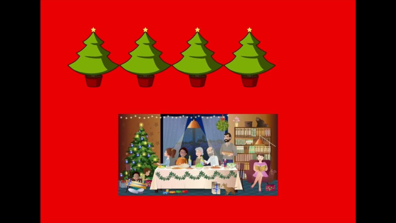 Christmas Rhyme - 5 little Christmas Trees - YouTube