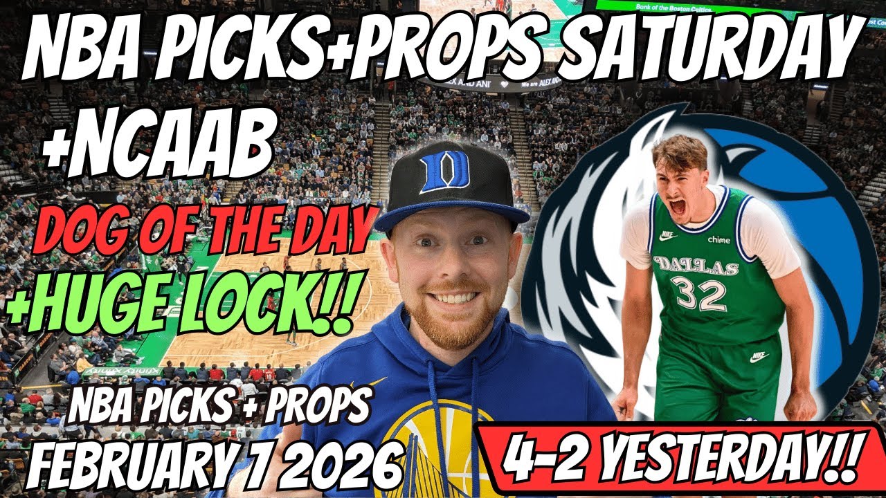 NBA Picks Today Saturday 2/7/2026 | Free NBA Best Bets, Player Props ...