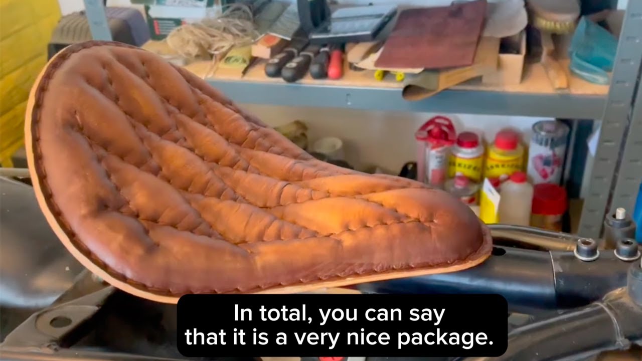 Seat for BMW R100 | Customer video - YouTube