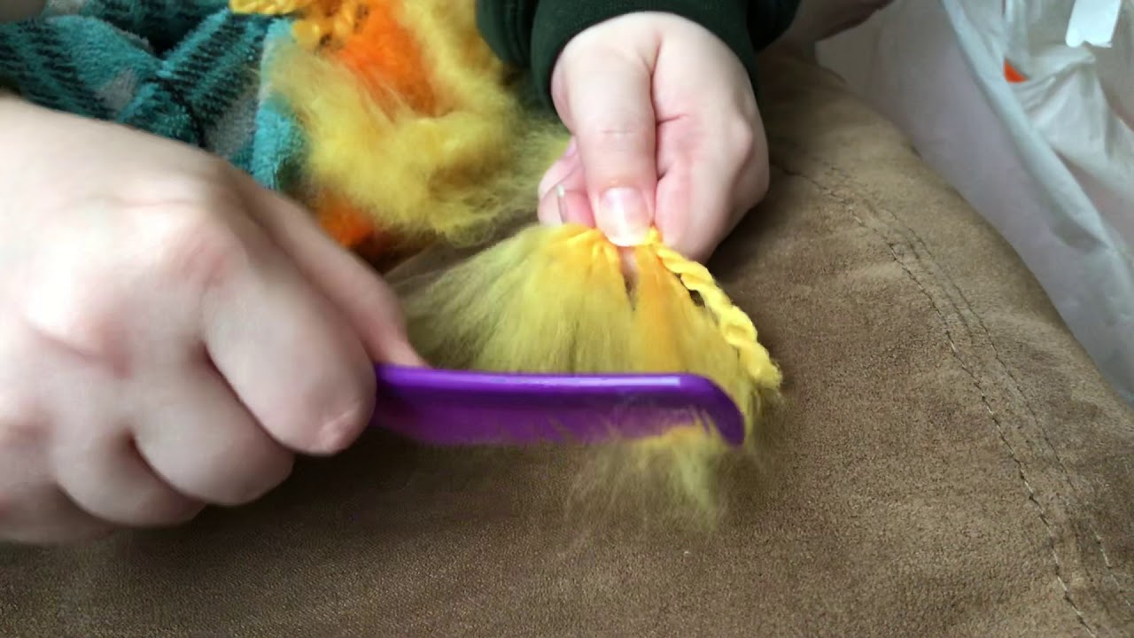 ASMR making a fox tail - YouTube