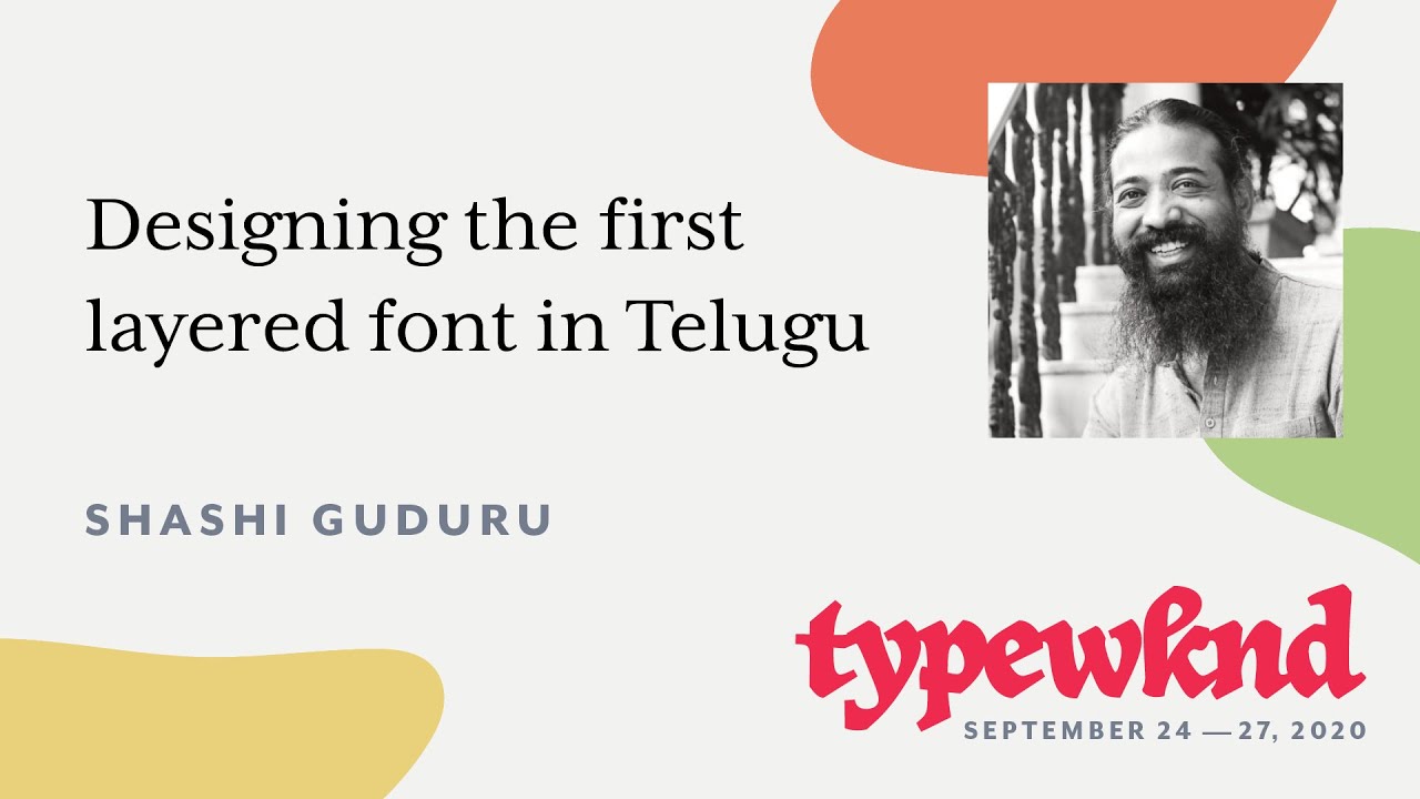 Designing the first layered font in Telugu - YouTube