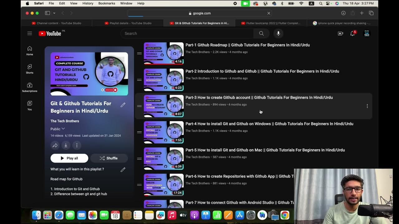 Github Complete Course || Flutter free bootcamp - YouTube