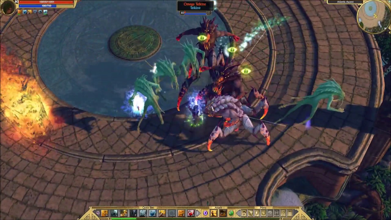 Titan Quest Atlantis - Omega Telkine x3 (Warden, Legendary) - YouTube