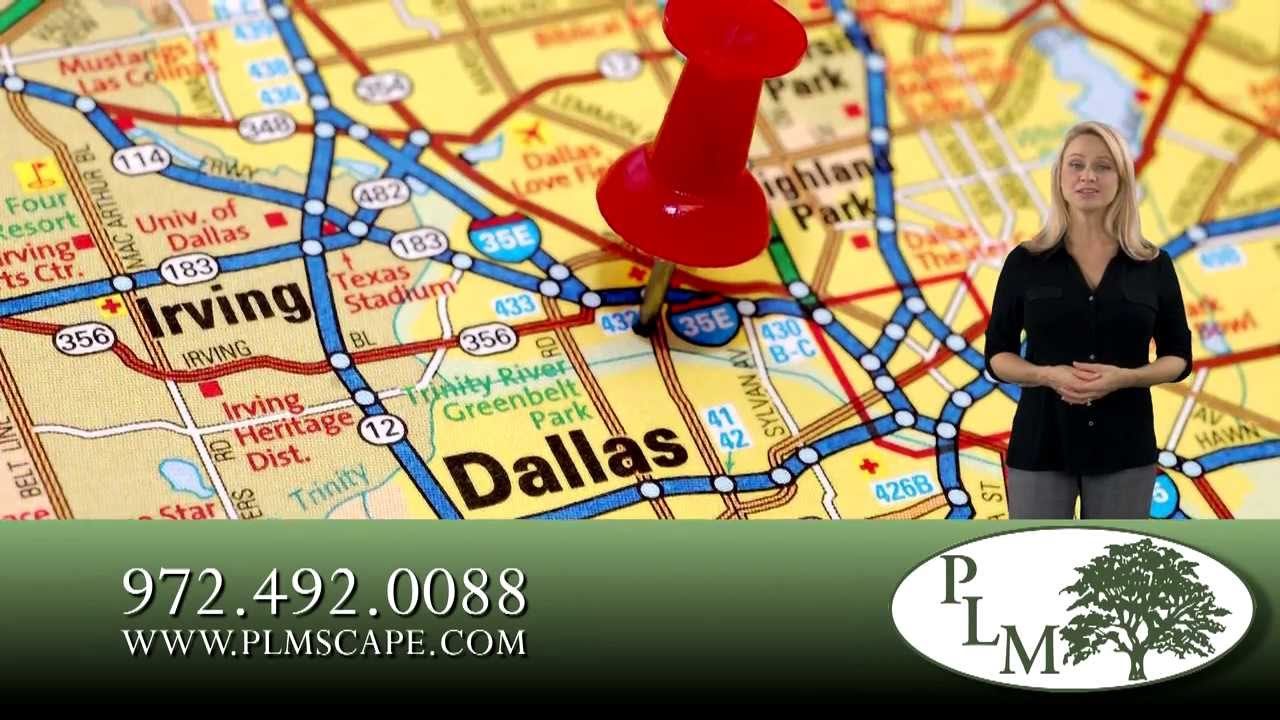 Outdoor Landscaping Designs North Dallas Texas - PLM Landscaping - YouTube