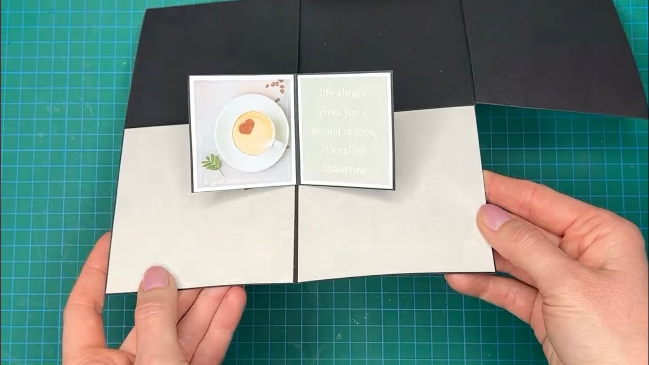 Mini Pop-Up Card | Standing Book Card Tutorial | Explosion Box Card - YouTube