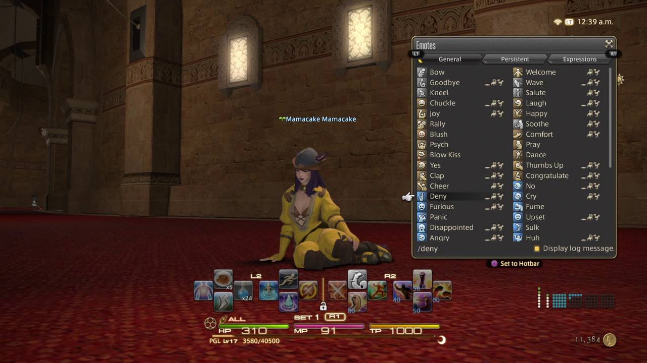 Final Fantasy Xiv A Realm Reborn Ps4 Mithra Emotes Youtube