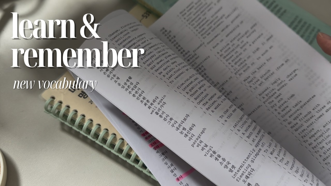 How I LEARN & REMEMBER new vocabulary when learning a language - YouTube