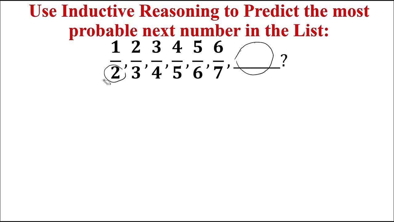 Ex # 1.1 Q # 8: Use Inductive Reasoning to Find the Probable Next Number in the given List - YouTube