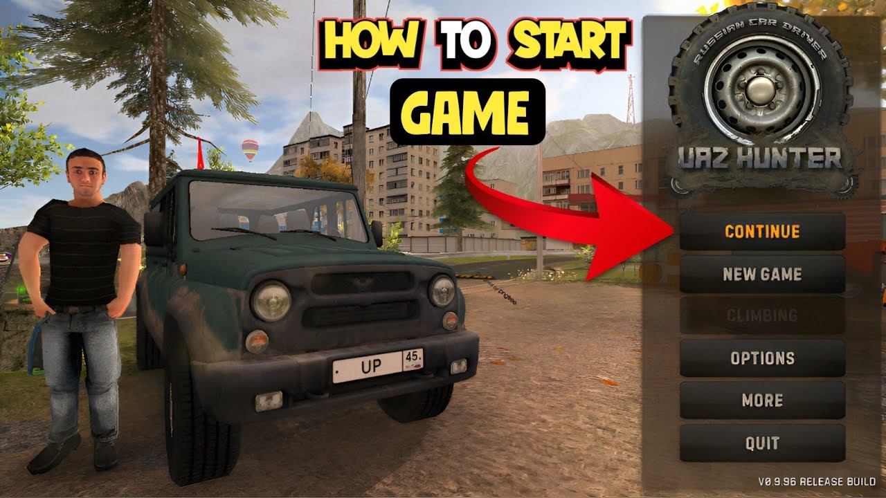 Russian Car Driver UAZ Hunter Game Kaise Chalu Kar | How To Start ...