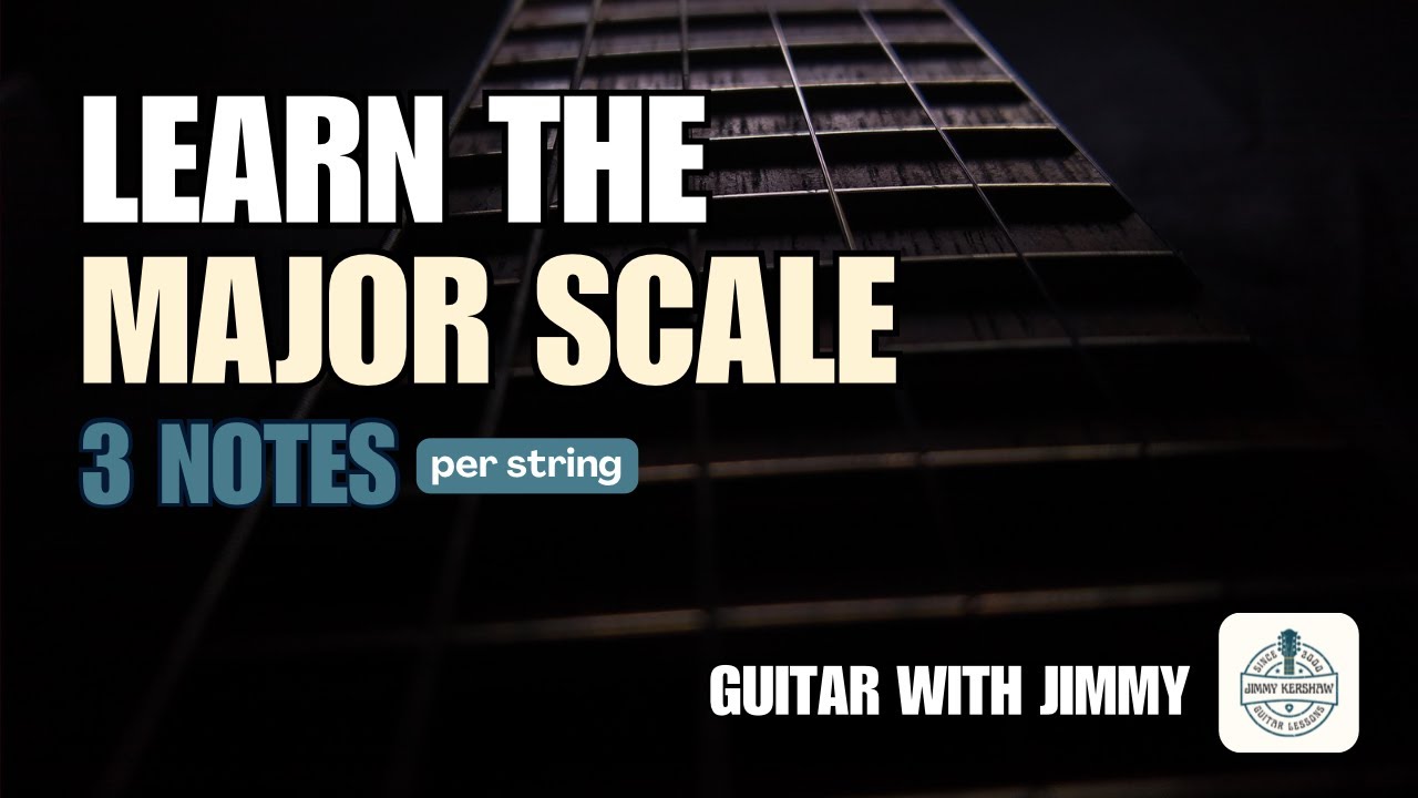 Learn the Major Scale (3 notes per string) Guitar Lesson - YouTube