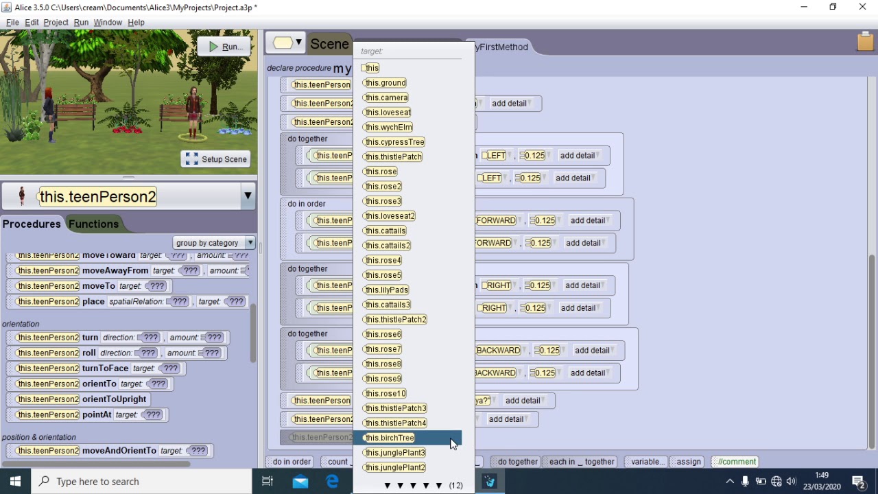 Tutorial Animasi Alice 3 - YouTube